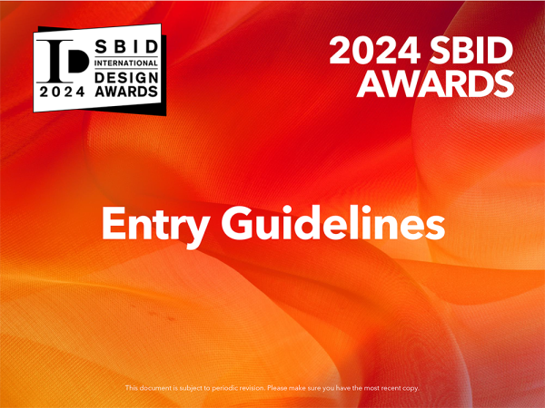 SBID Awards Entry Guidelines | International Design Excellence Awards